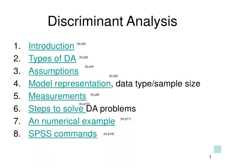PPT - Discriminant Analysis PowerPoint Presentation, free download - ID ...