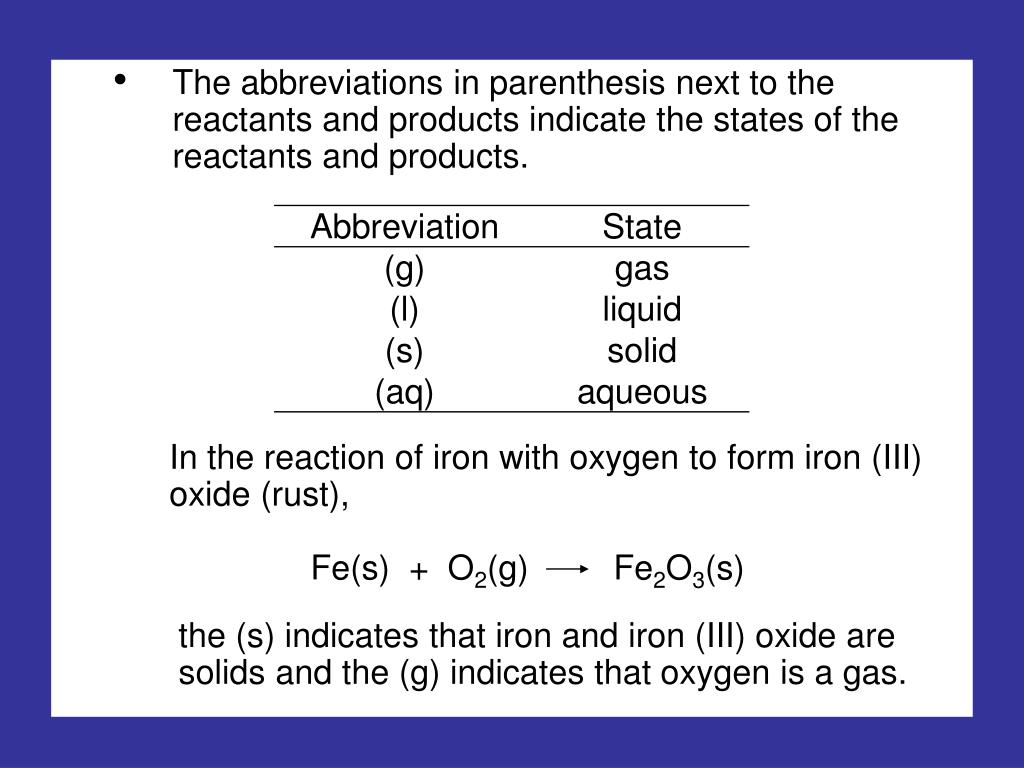 PPT - Chapter 7 – Chemical Reactions Chemical reactions are happening ...