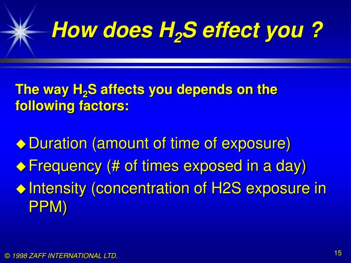 PPT - Hydrogen Sulfide (H 2 S) Awareness Training PowerPoint ...
