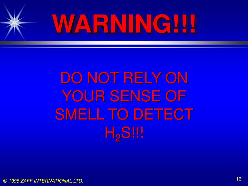 PPT - Hydrogen Sulfide (H 2 S) Awareness Training PowerPoint ...