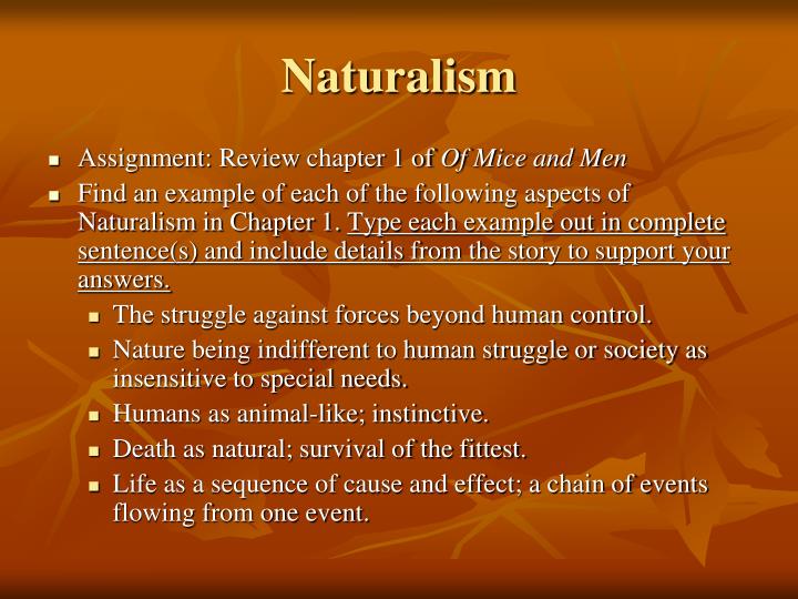 PPT - Naturalism PowerPoint Presentation - ID:1781768