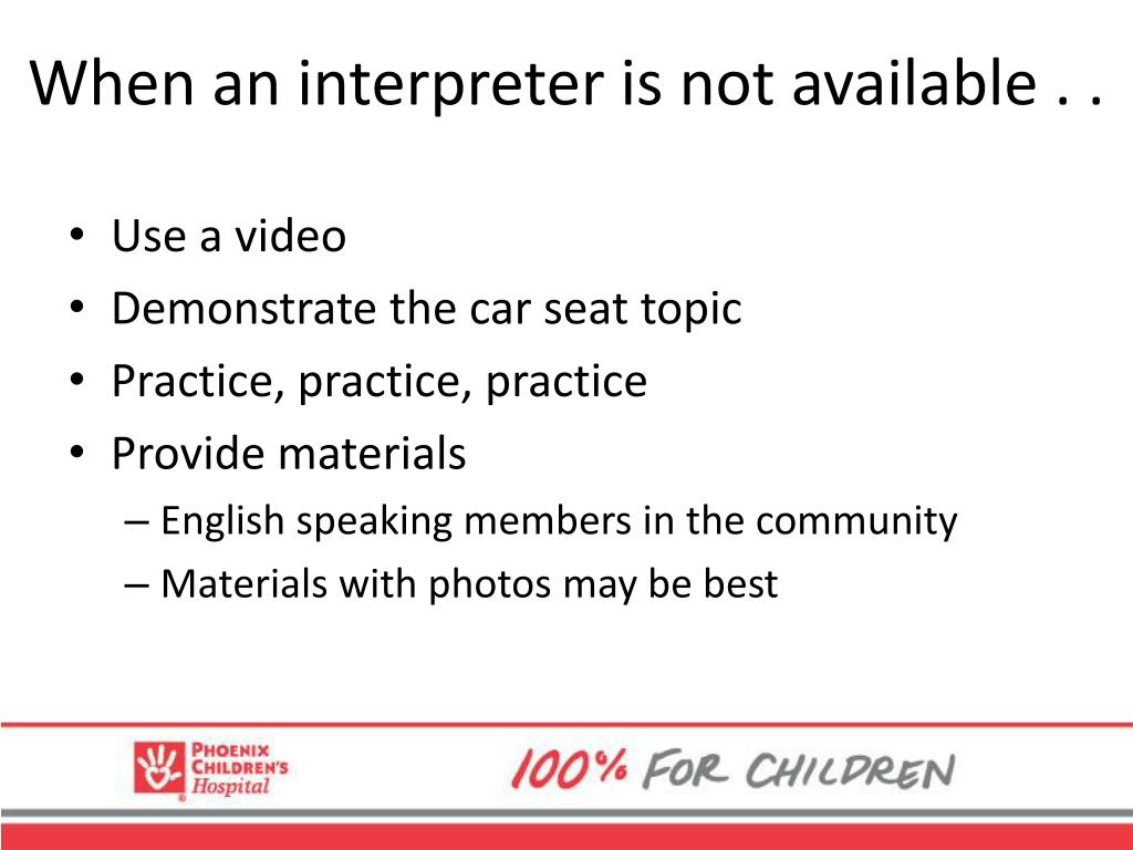 PPT - Car Seat Education for Refugees: Bridging Barriers PowerPoint ...