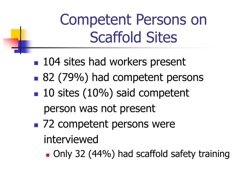 PPT - An Evaluation of Supported Scaffold Safety (Presented at the 12 ...