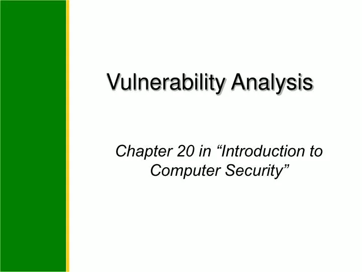 Ppt Vulnerability Analysis Powerpoint Presentation Free Download 2602