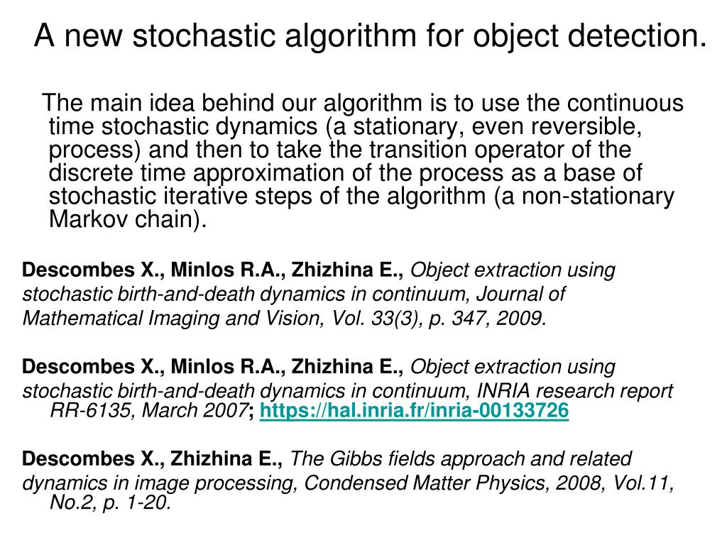 Ppt Gibbs Field Approach And Stochastic Optimization In Image