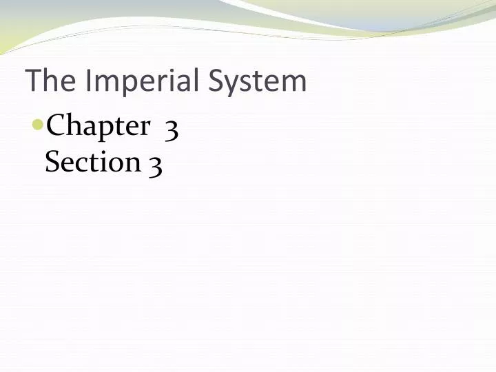 PPT - The Imperial System PowerPoint Presentation, free download - ID ...