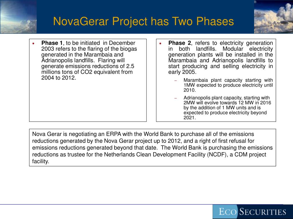 PPT - Financing ERPAs: A Case Study of the Nova Gerar Landfill Gas ...