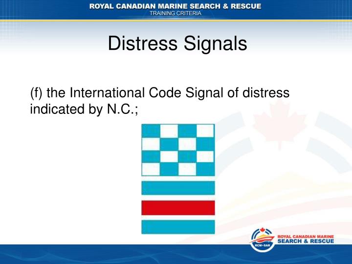 PPT - DISTRESS SIGNALS PowerPoint Presentation - ID:1782513