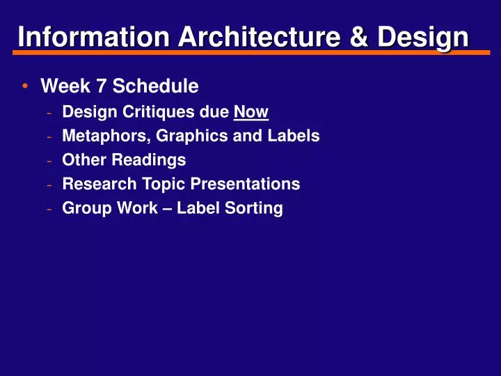 PPT - Information Architecture & Design PowerPoint Presentation, free ...