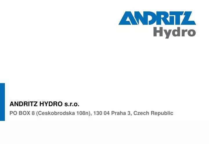 PPT - ANDRITZ HYDRO s.r.o. PowerPoint Presentation, free download - ID ...