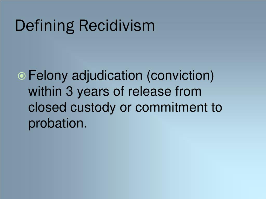 PPT - OYA Recidivism Risk Assessment (ORRA) OYA Recidivism Risk ...