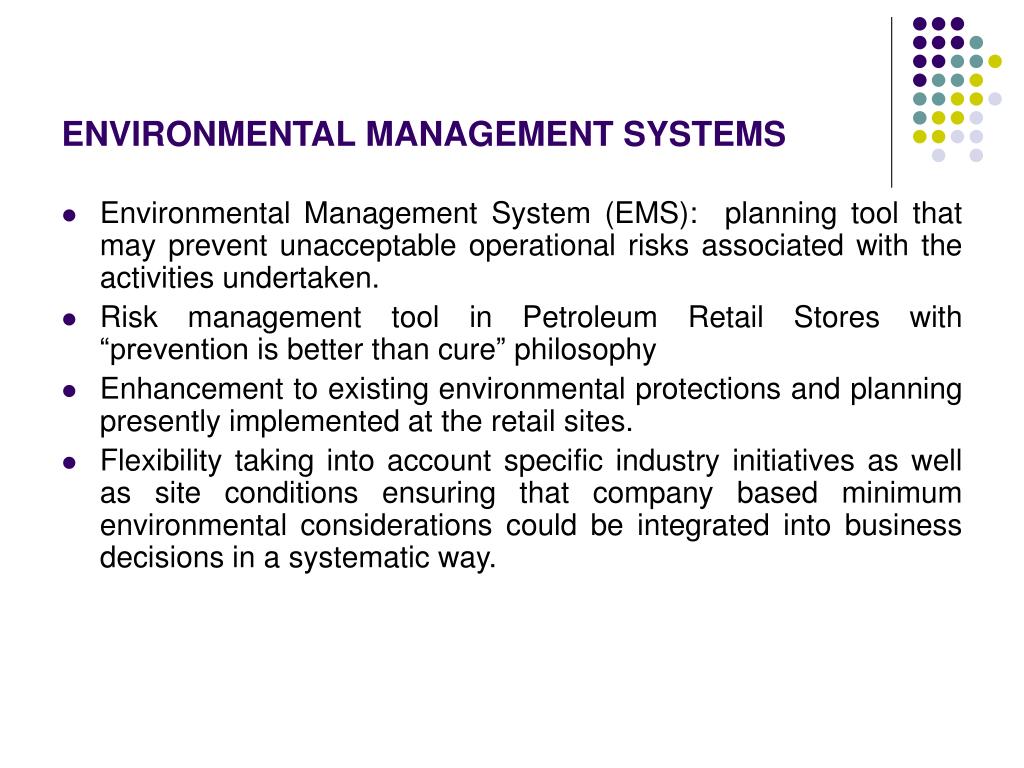 PPT - Risk A ssessment Based Environmental Management S ystem s f or ...