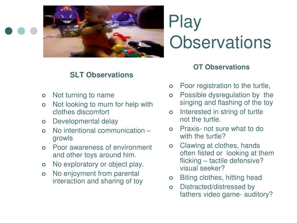 PPT - Occupational Therapy & Speech and language Therapy Lenses on ...