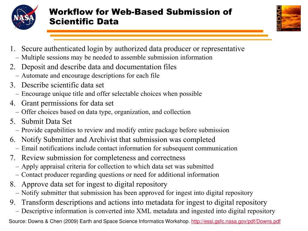 PPT - Designing Flexible Workflow for Upstream Participation of the ...