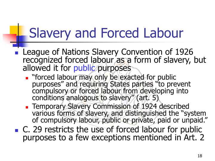 PPT - Forced Labour Convention (No. 29), 1930 and Abolition of Forced ...