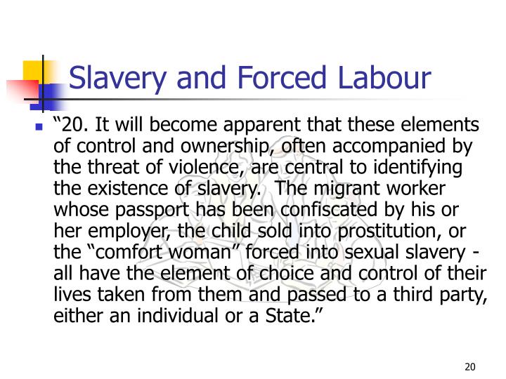 PPT - Forced Labour Convention (No. 29), 1930 and Abolition of Forced ...