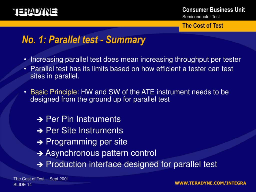 PPT - SETNET MEETING - The Cost of Test Thursday 21 February 2002 TUC ...