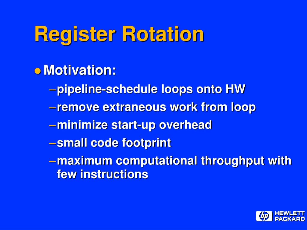 PPT - IA-64 Register Model: Stack & Rotation PowerPoint Presentation ...