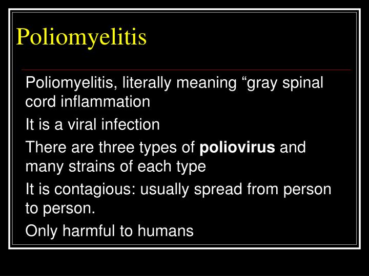 PPT - Poliomyelitis PowerPoint Presentation - ID:1784715
