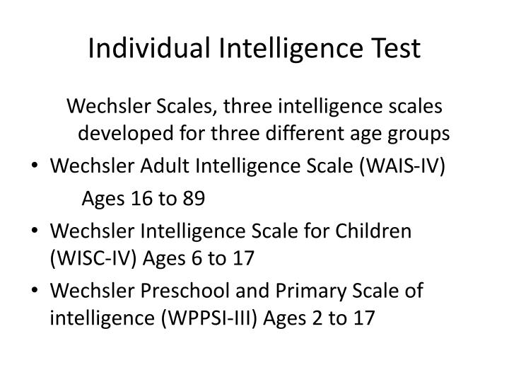 PPT - Assessment of Intelligence and General Ability Chapter 8 ...