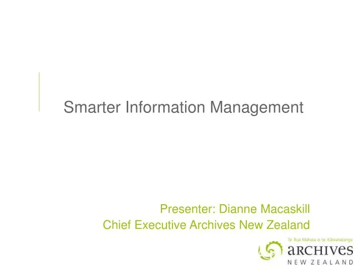 PPT - Smarter Information Management PowerPoint Presentation, free ...