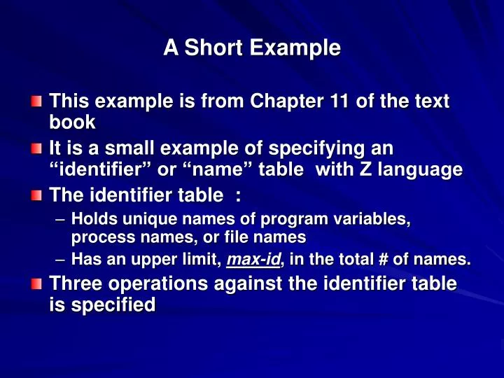 PPT - A Short Example PowerPoint Presentation, free download - ID:1786023