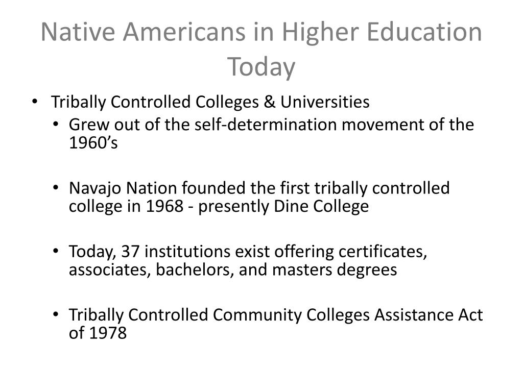 PPT - Women and Native American Students in Higher Education PowerPoint ...