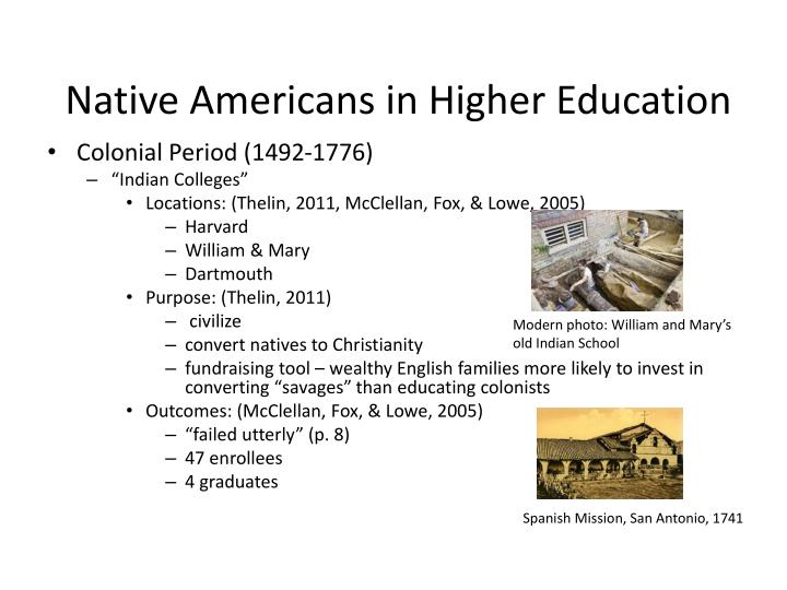 PPT - Women and Native American Students in Higher Education PowerPoint ...