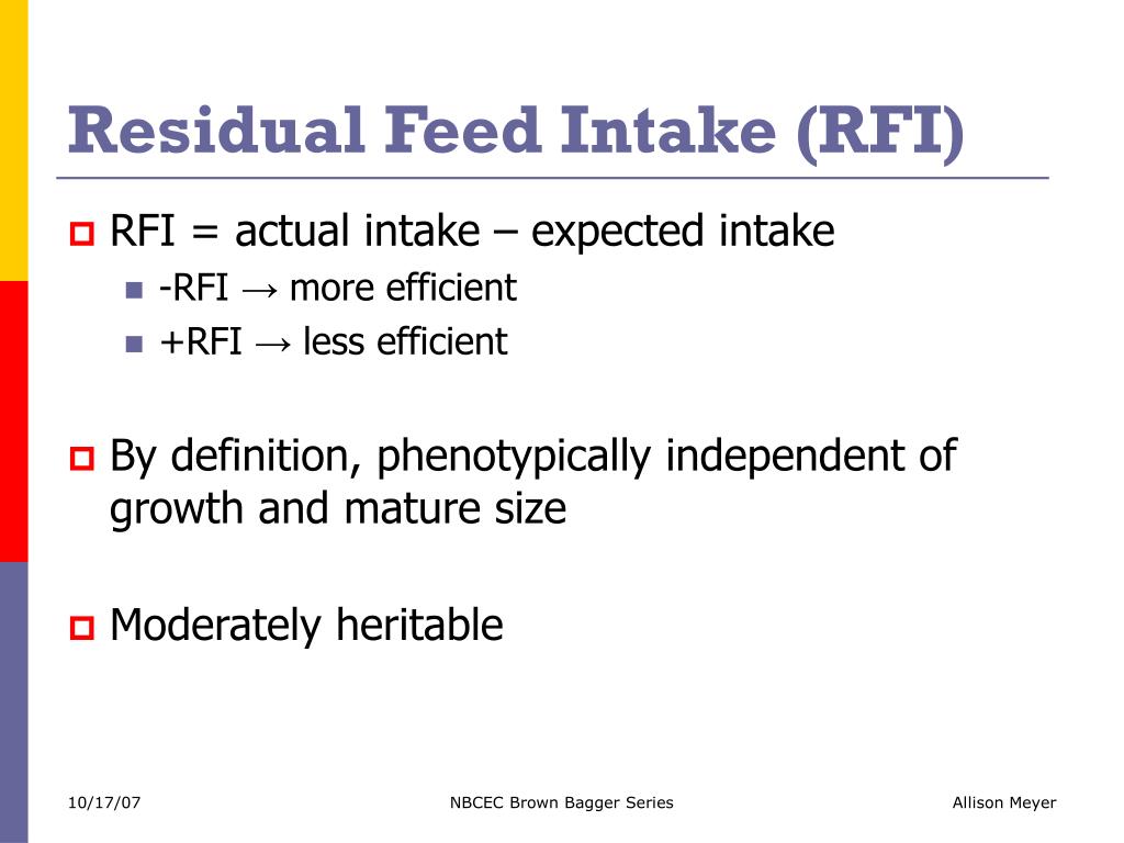 PPT - Residual Feed Intake and the Cow Herd PowerPoint Presentation ... PPT - Residual Feed Intake and the Cow Herd PowerPoint Presentation ...