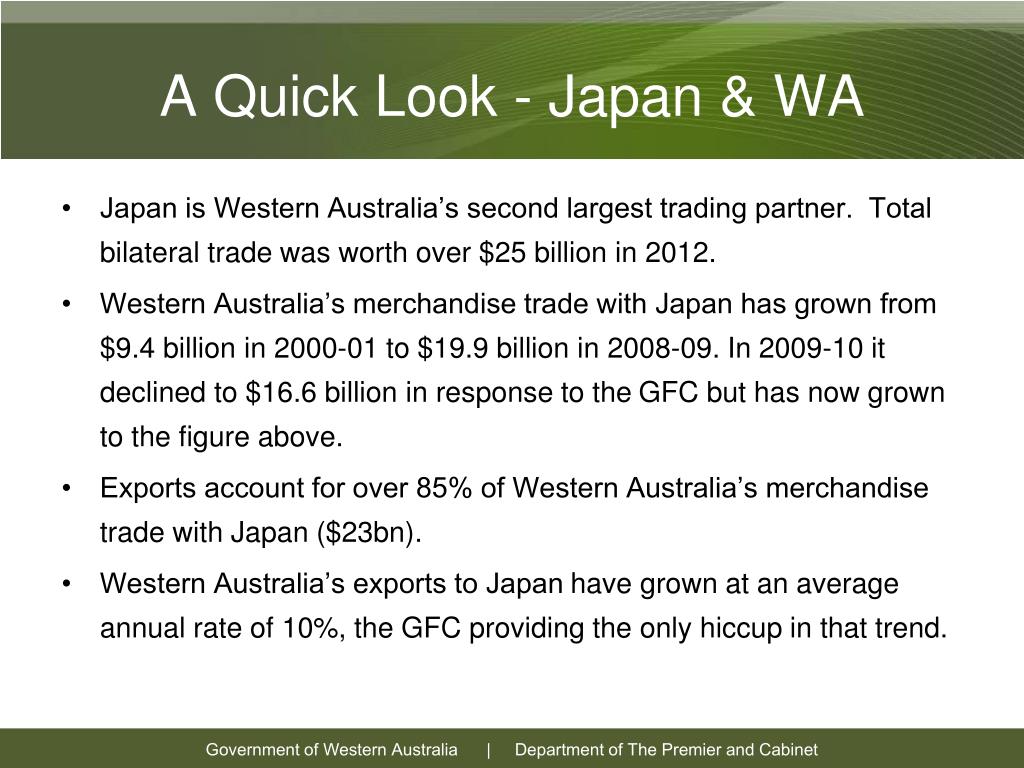 PPT - WA-Japan Relationship and Opportunities Craig Peacock ...