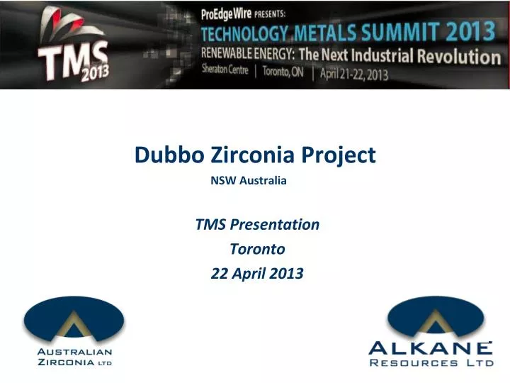 PPT - TMS Presentation Toronto 22 April 2013 PowerPoint Presentation ...