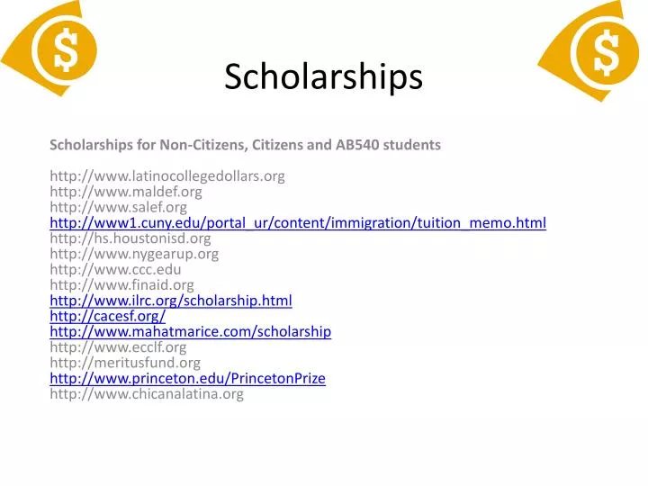 PPT - Scholarships PowerPoint Presentation, free download - ID:1786762