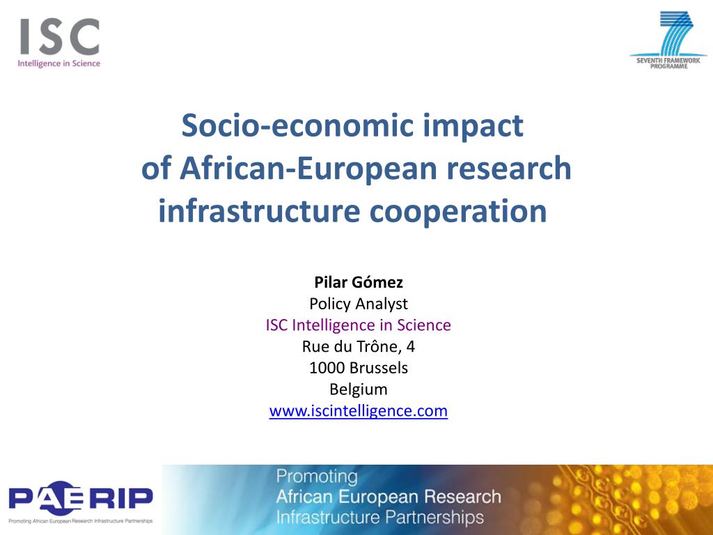 PPT - Socio-economic impact of African-European research infrastructure ...