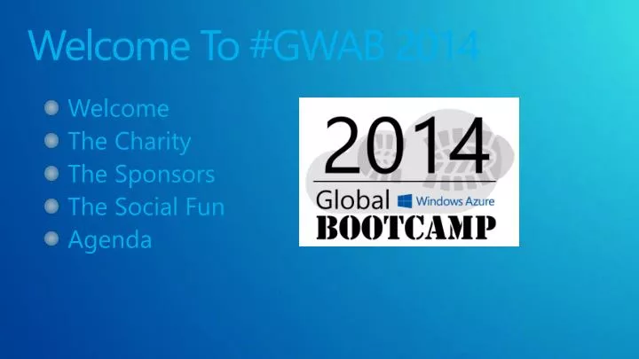 PPT - Welcome To #GWAB 2014 PowerPoint Presentation, free download - ID ...