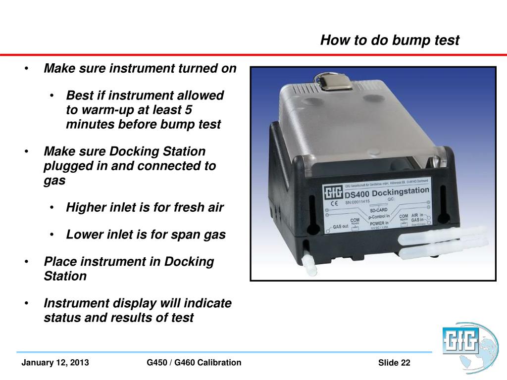 PPT - G450 / G460 Bump-test and Calibration Procedures GfG ...