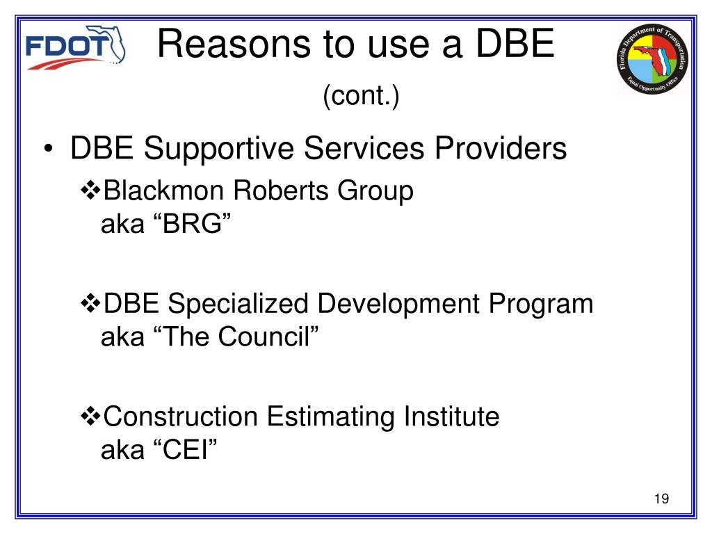 PPT - Florida Department of Transportation Equal Opportunity Office ...