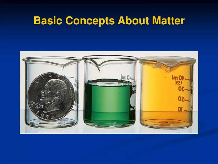 PPT - Basic Concepts About Matter PowerPoint Presentation, free ...