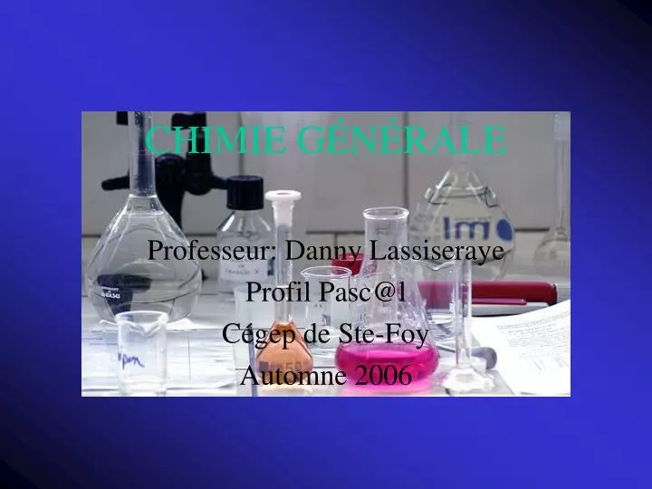 PPT - CHIMIE GÉNÉRALE PowerPoint Presentation, free download - ID:1787926