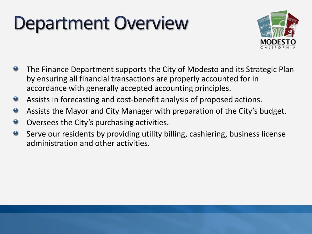 PPT - Finance Department Proposed Budget Fiscal Year 2012 - 2013 ...