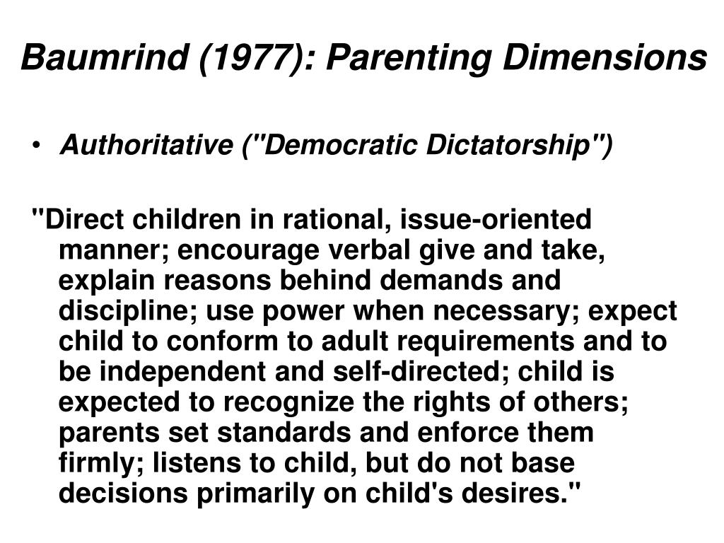 PPT - Psychology 163 – Developmental Psychology – Lecture 15 Parenting ...