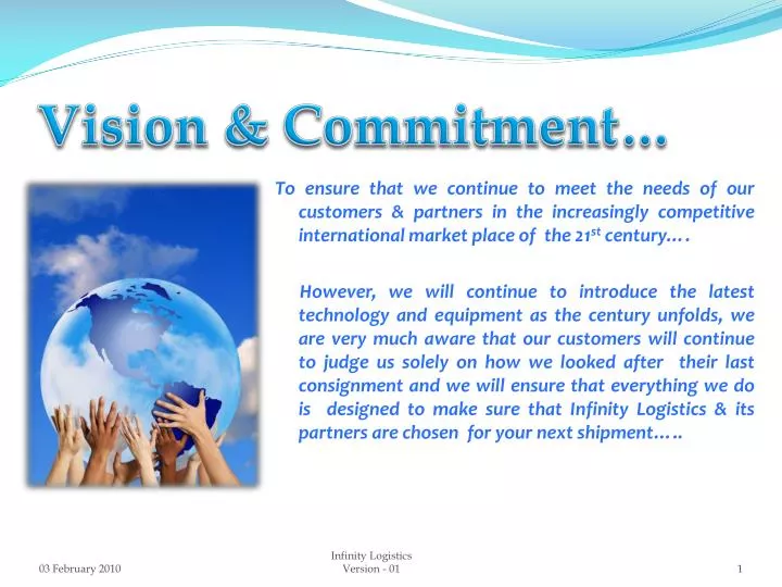 PPT - Vision & Commitment… PowerPoint Presentation, free download - ID ...