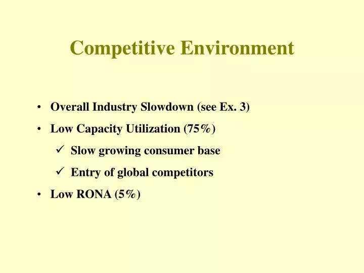 PPT - Competitive Environment PowerPoint Presentation, free download ...