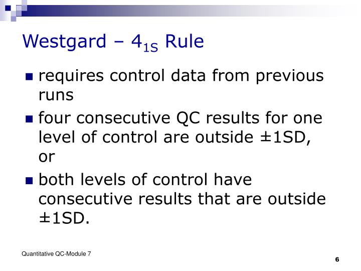 PPT - Westgard Multirule System PowerPoint Presentation - ID:1788783