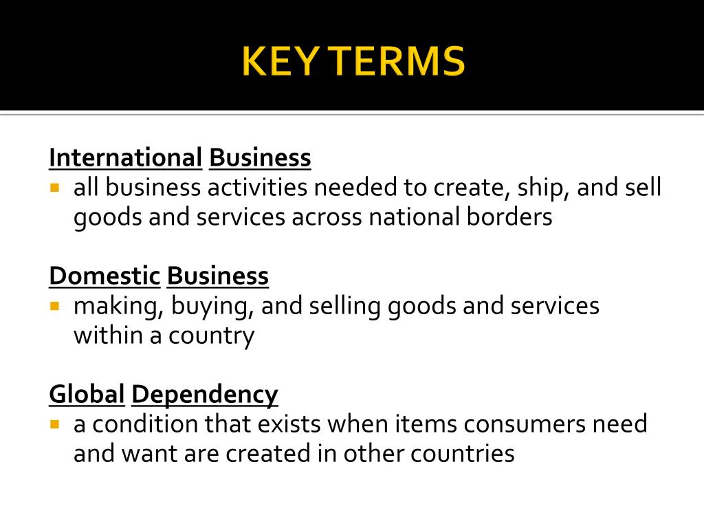 PPT - Foundation of International Business PowerPoint Presentation ...