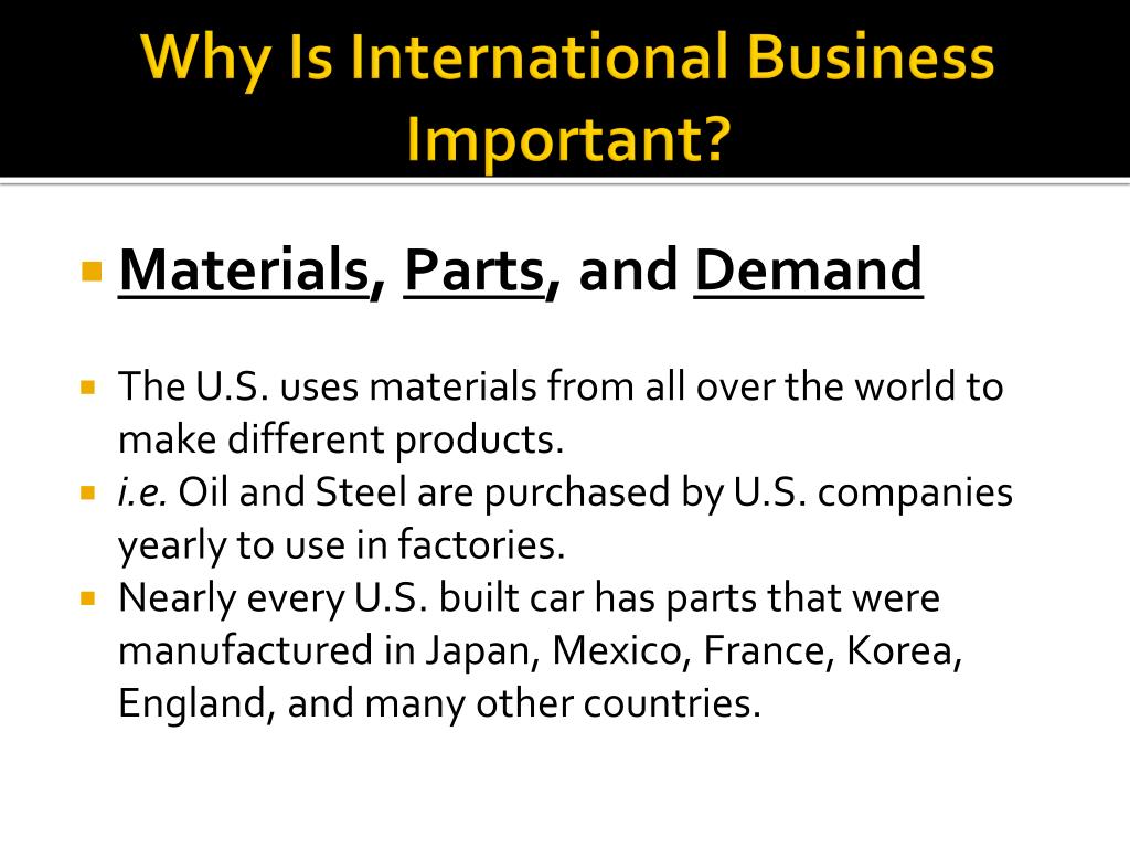 PPT - Foundation of International Business PowerPoint Presentation ...