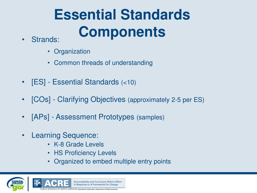 PPT - North Carolina Arts Education Essential Standards PowerPoint ...