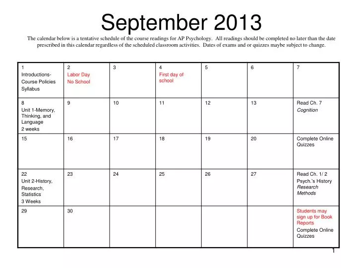 PPT - October 2013 PowerPoint Presentation, free download - ID:1788953