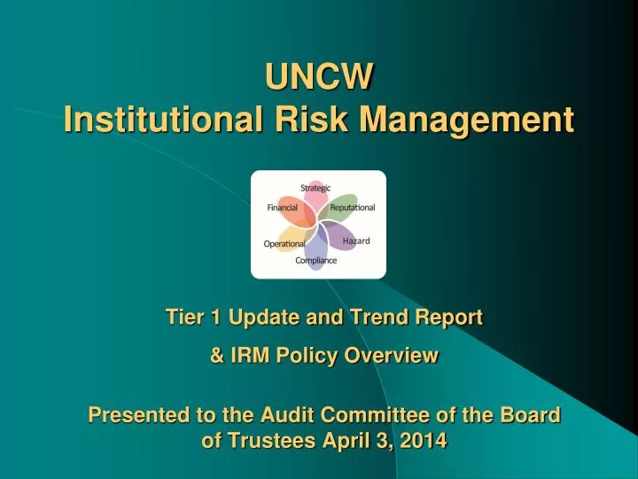 PPT - UNCW Institutional Risk Management PowerPoint Presentation, free ...