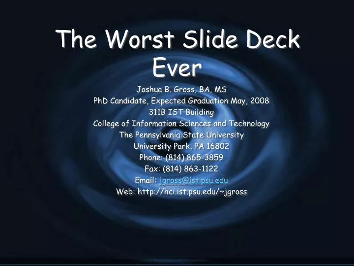 PPT - The Worst Slide Deck Ever PowerPoint Presentation, free download ...