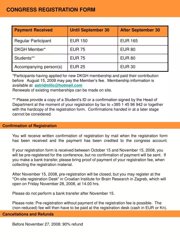 PPT - Confirmation of Registration PowerPoint Presentation, free ...